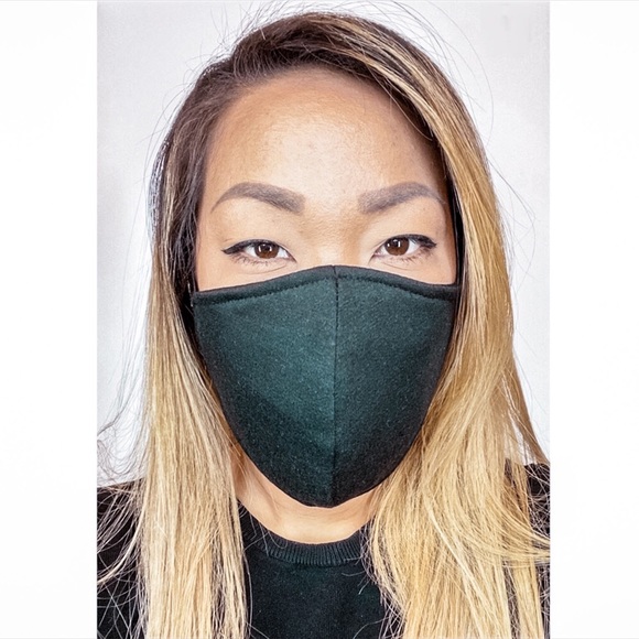 Accessories | Made In Usa Triple Layered Black Cloth Face Mask | Poshmark